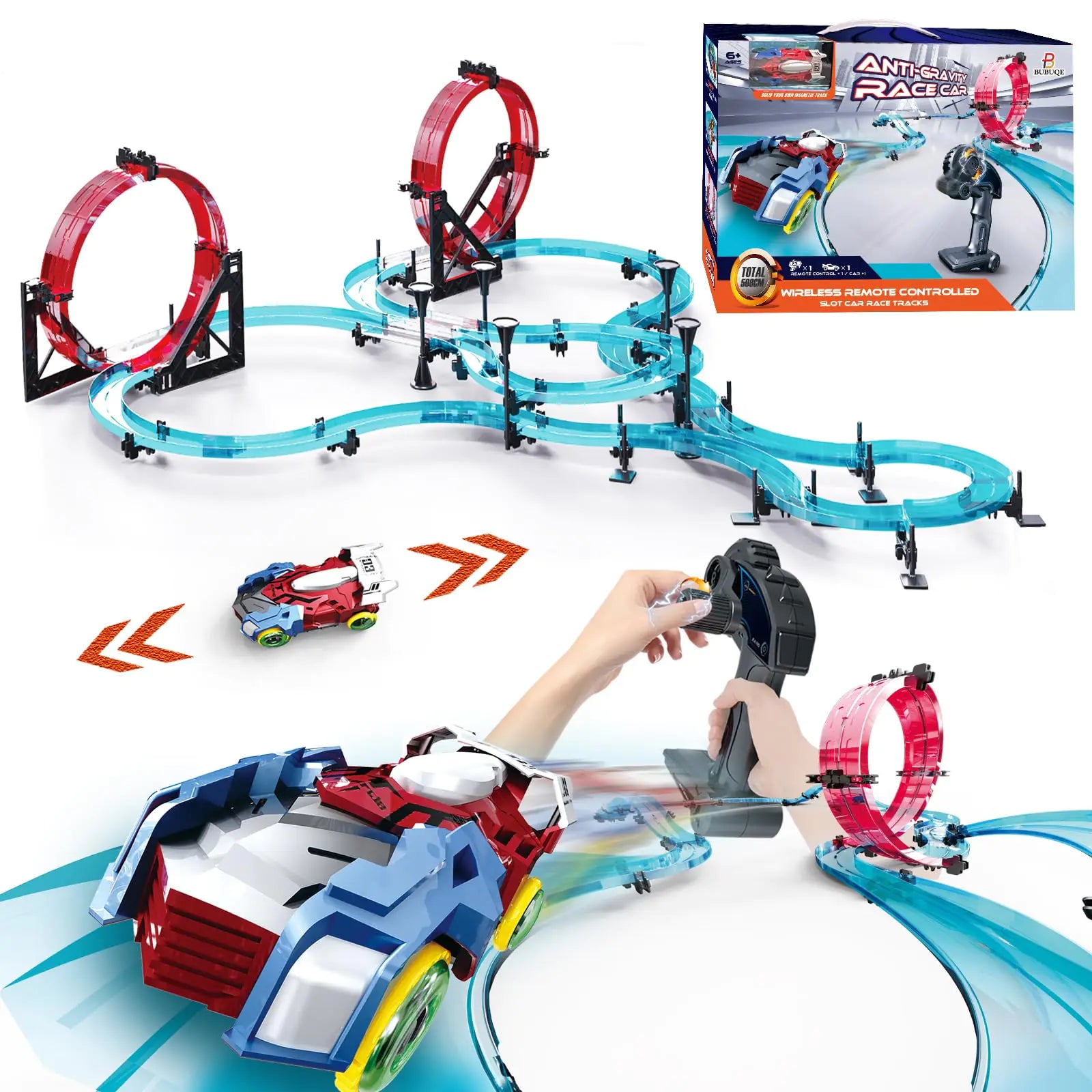 Slot Car Race Track Sets Electric Remote Control Car Track Racing Game ...